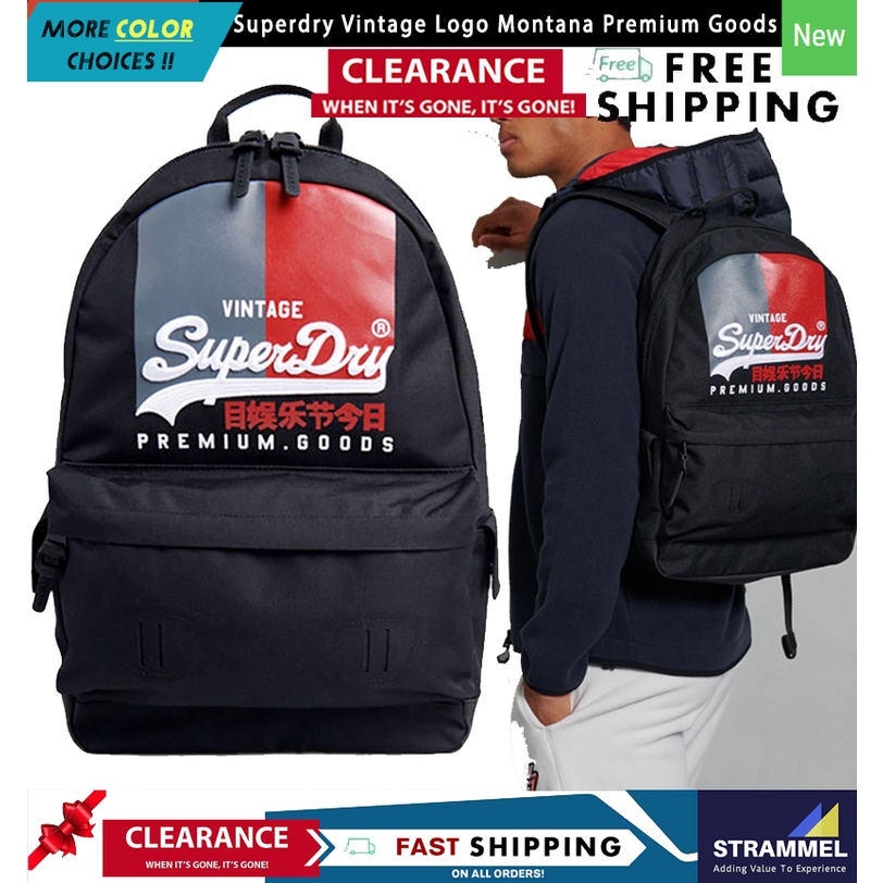 [100% Authentic] Superdry Vintage Logo Montana Premium Goods Rucksack ...