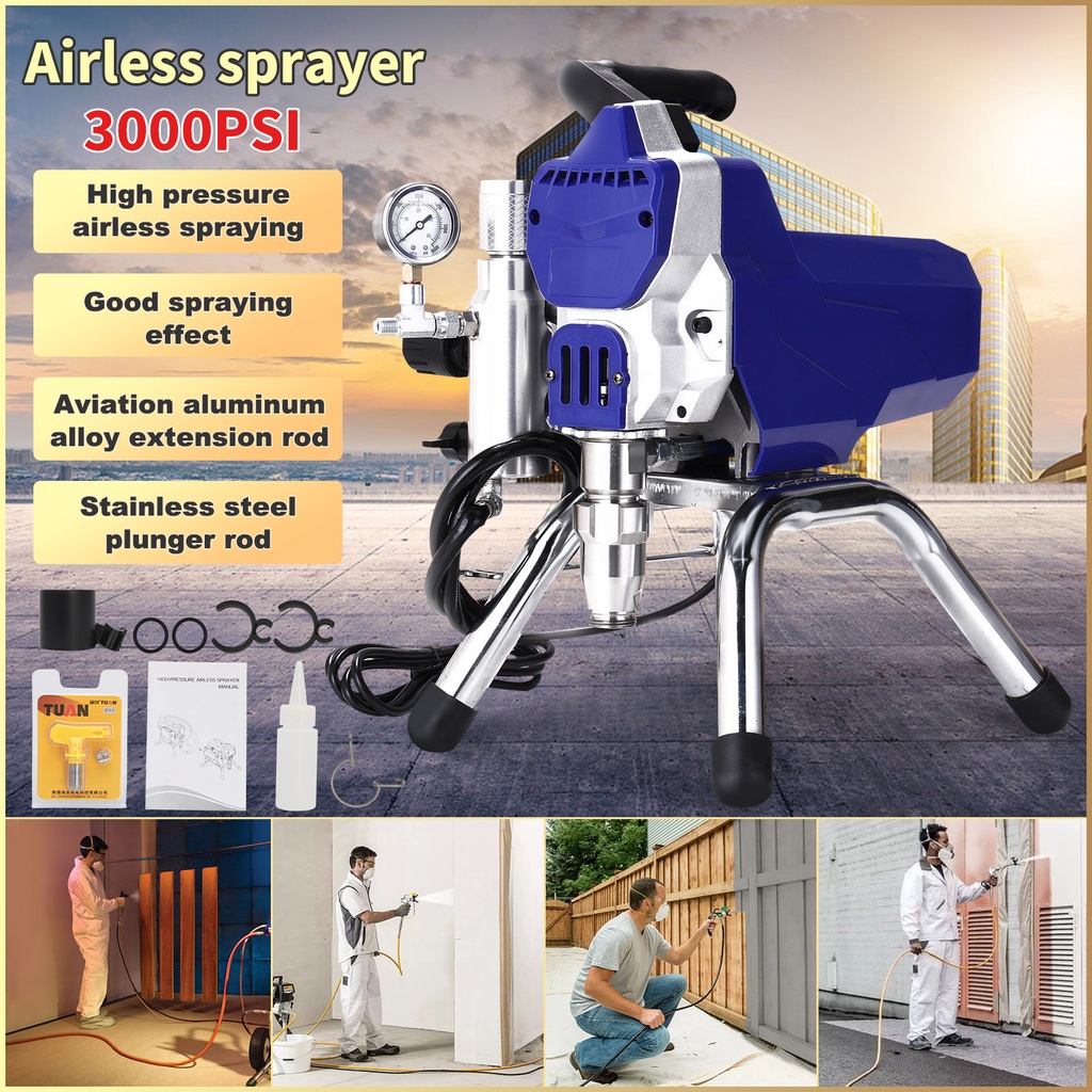 Electric High Pressure Airless Paint Sprayer Household Cordless ...