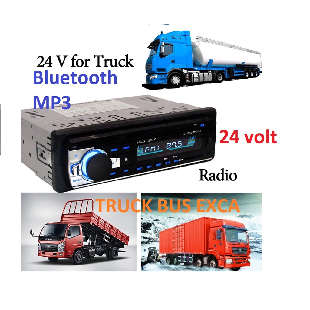 Car Audio Tape Truck And Bus auto voltage 12volt 24volt single DIN ...