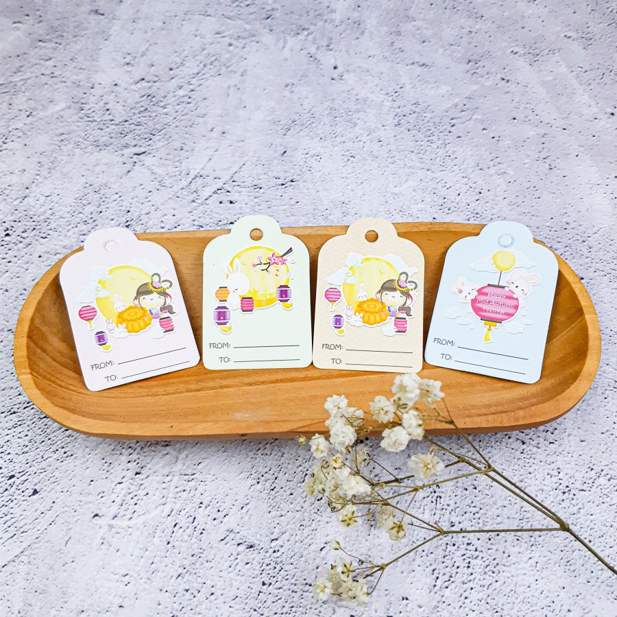 Hang Tag Mooncake Mix/Mini Card Label Moon Cake Packaging | Shopee Malaysia
