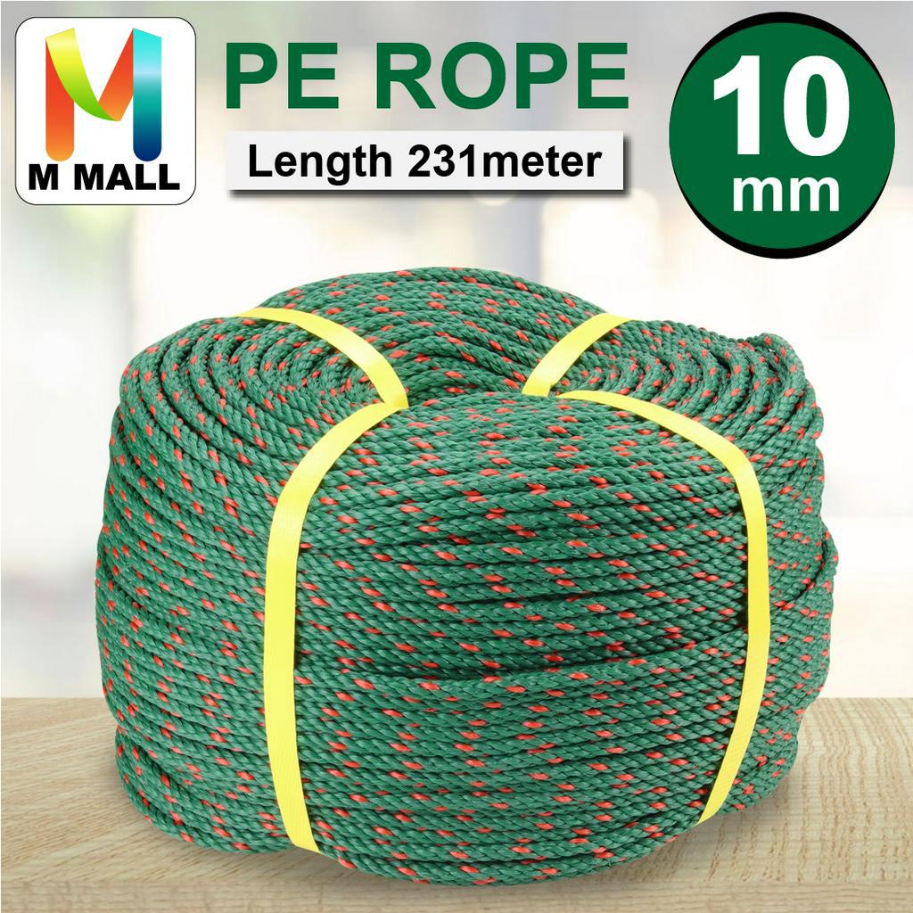 M MALL 10mm Green Rope PE Polyethylene / TALI PE NYLON HIJAU (231 METER ...