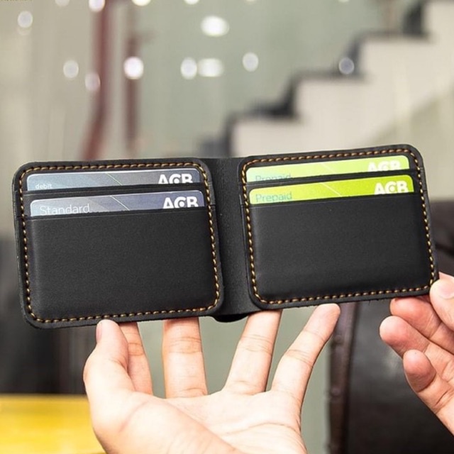 Lucaster Handmade Genuine Leather Men's Wallet LC008 Horizontal Shape ...