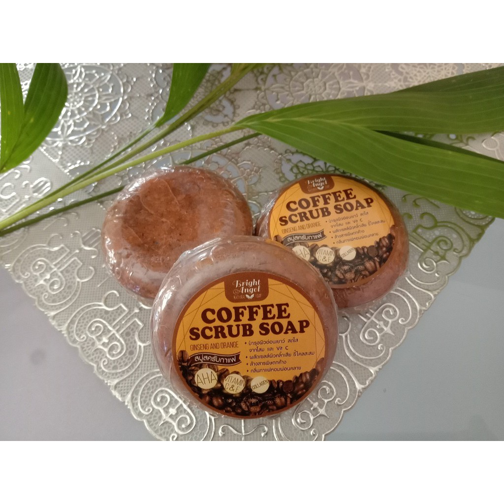 Coffee Scrub Soap With Ginseng and Orange | Shopee Malaysia