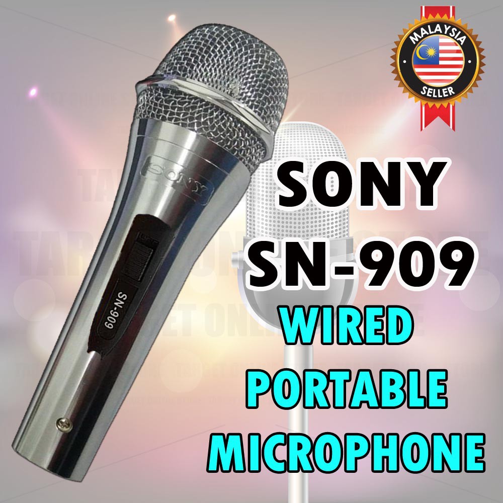 Sony Wired Portable Mic Microphone for Vocal/Karaoke/Mikrofon Karaoke ...