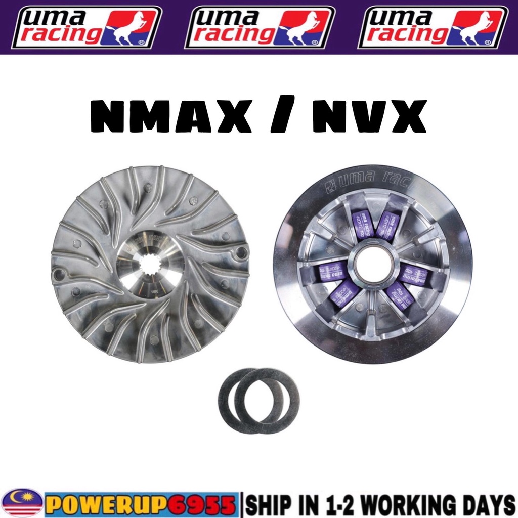 ORIGINAL UMA RACING CVT PULLEY KIT SET W/ DRIVE FACE NMAX155 NMAX NVX155 NVX V1 V2 VARIO 120 150 ...