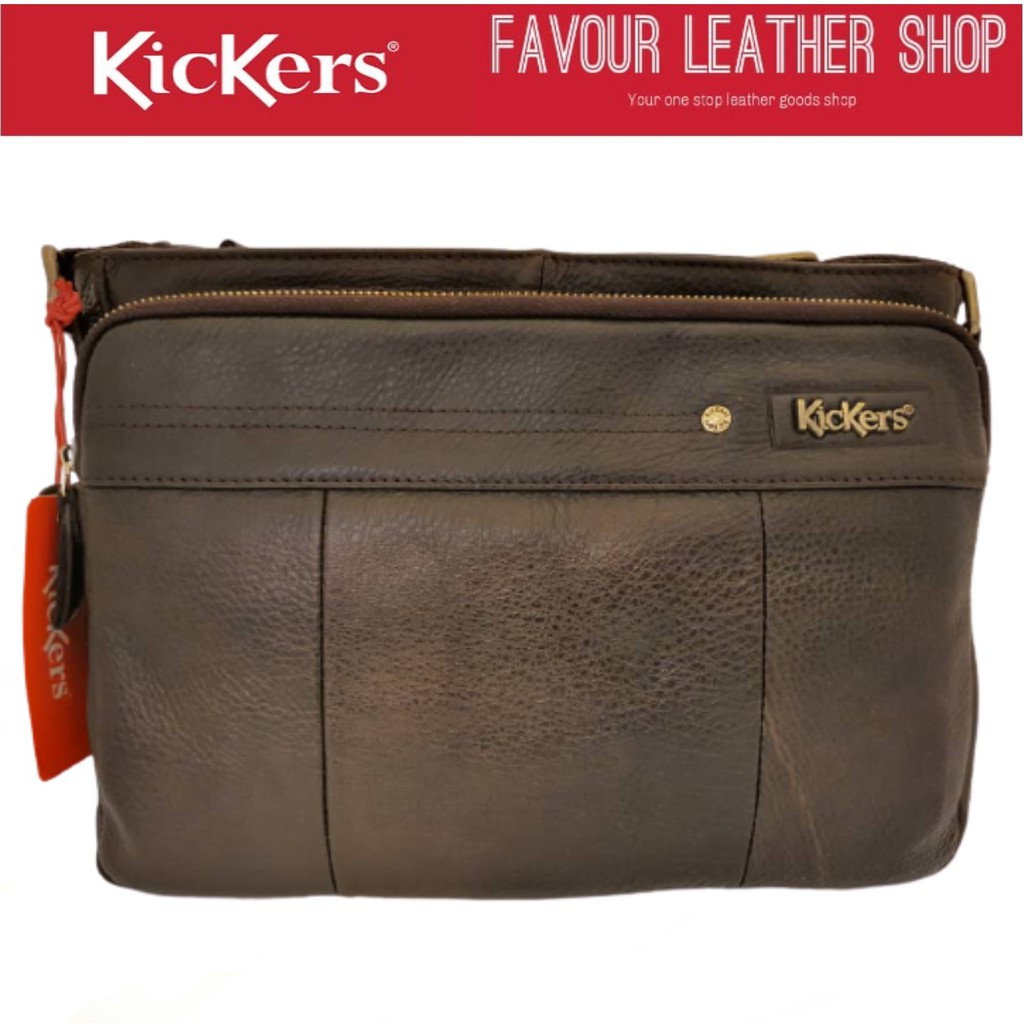 Kickers Genuine Leather Sling Bag (1KIC-S-89703) | Shopee Malaysia