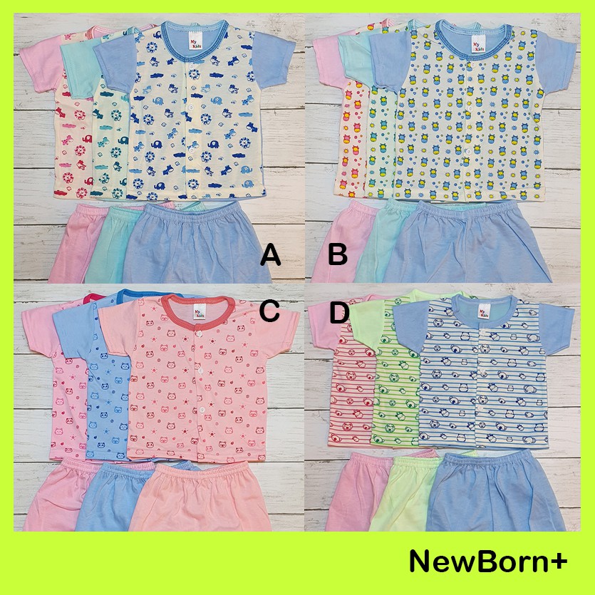 [6 pcs] Newborn Baby Clothing Sleepwear Singlet Dress Baby Girl Baju ...