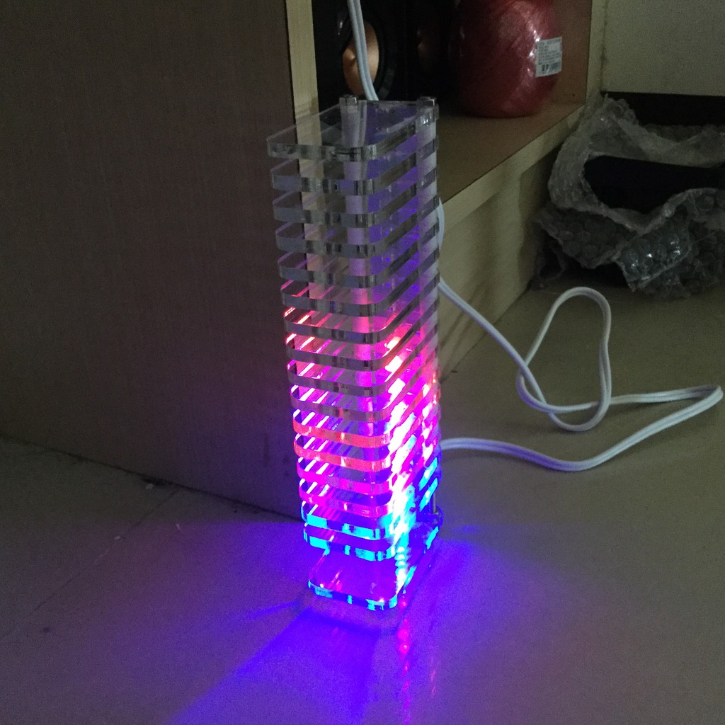 Dream Crystal Audio Column Light Cube LED Music Score Display ...