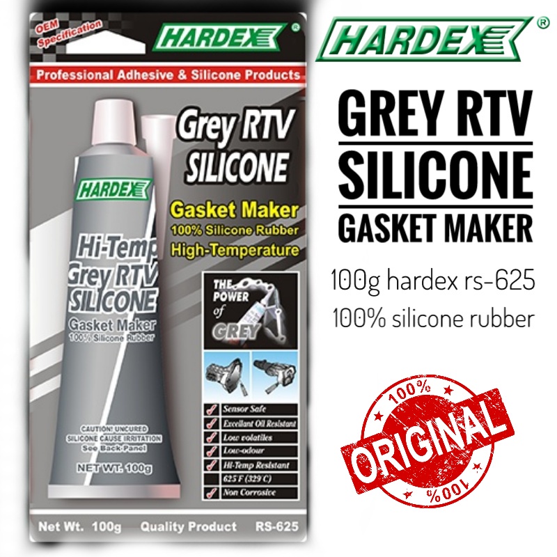 HARDEX Grey RTV Silicone Gasket Maker RS-625 100g High Temperature ...
