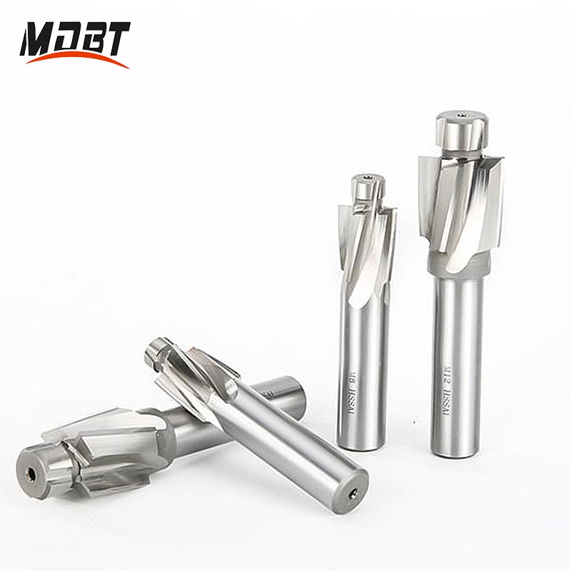 4 Flute HSS Counterbore End Mill M3.2-M20 Pilot Slotting Bit Cutter for ...