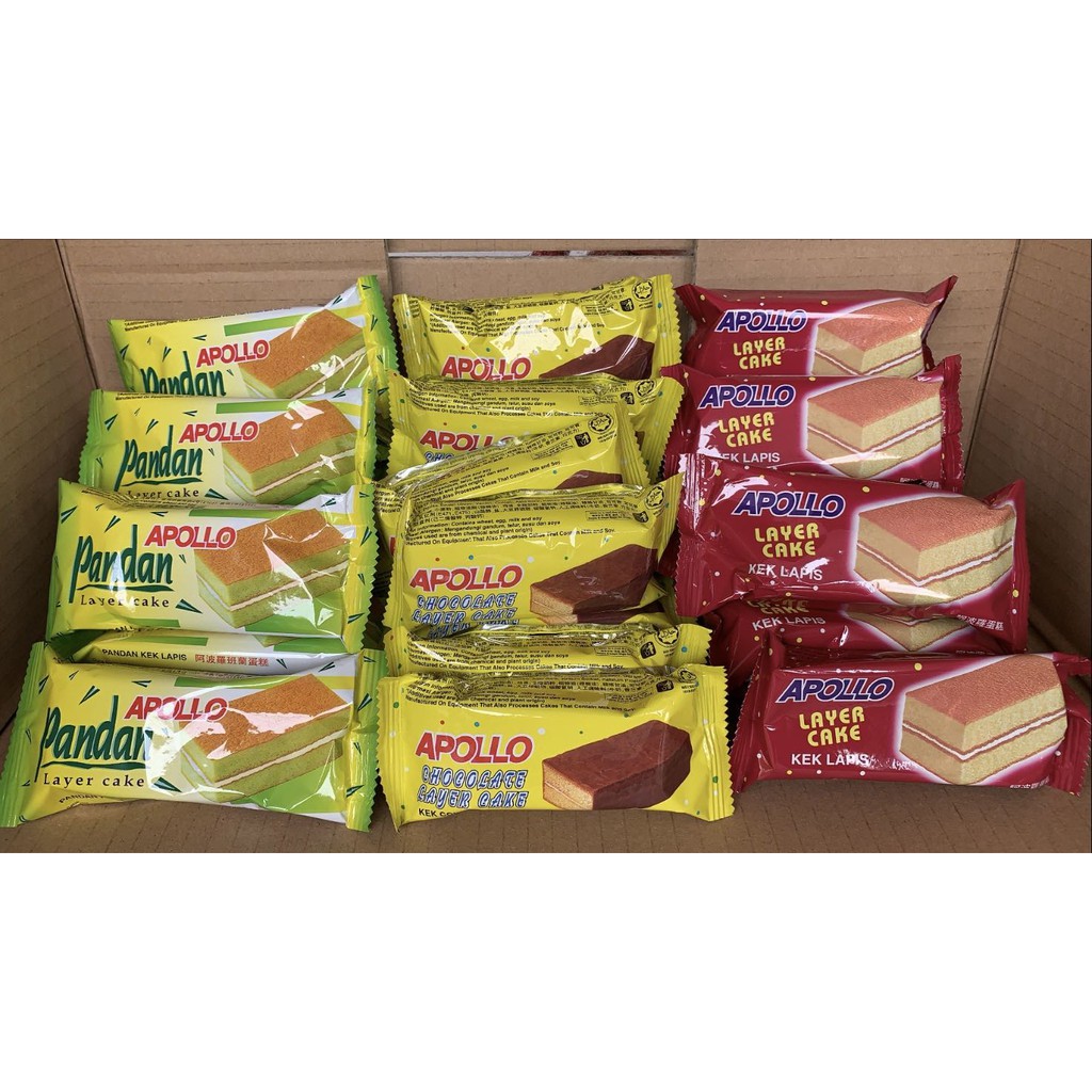 Apollo Layer Cake All Fav 18gx24pcs(Selling Per Box) | Shopee Malaysia