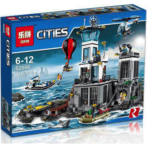 LEPIN 02006 - Lepin Cities The Prison Island | Shopee Malaysia