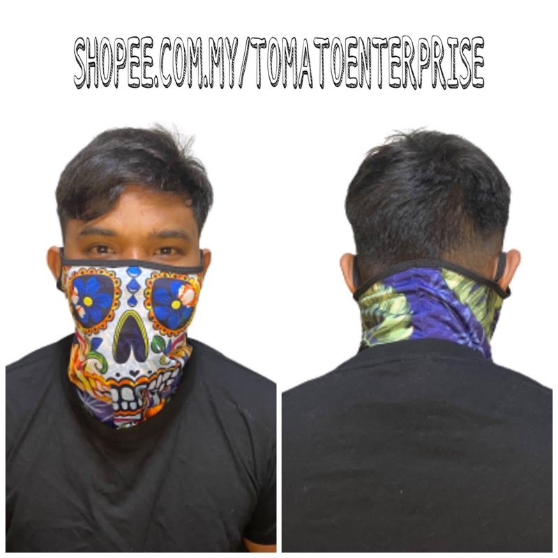 Buff Muka Sarung Muka Skarf Lelaki Buff kepala Sarung Bandana Buff ...