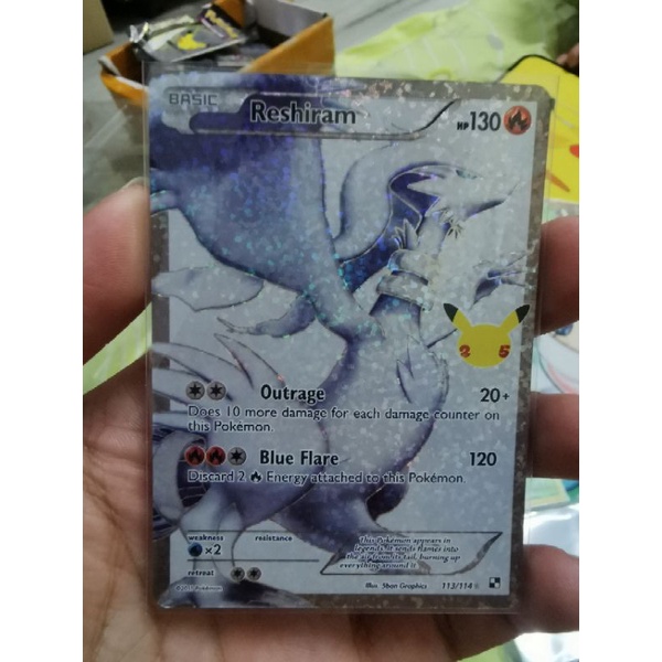 Pokemon TCG trading card Reshiram - 113/114 - Ultra Rare (Classic ...