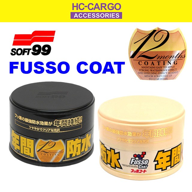 Soft 99 Fusso Coat Coating 12 Months Dark or Light Color Wax (200g ...