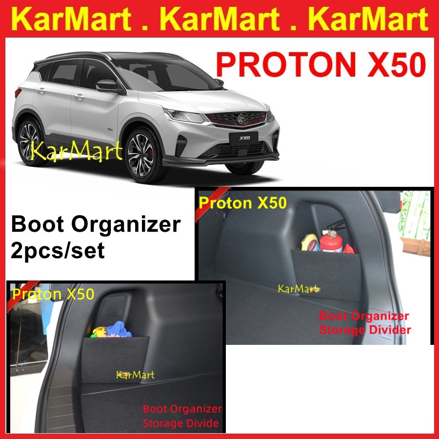 Proton X50 Boot Organizer Storage Box Divider Compartment Container ...