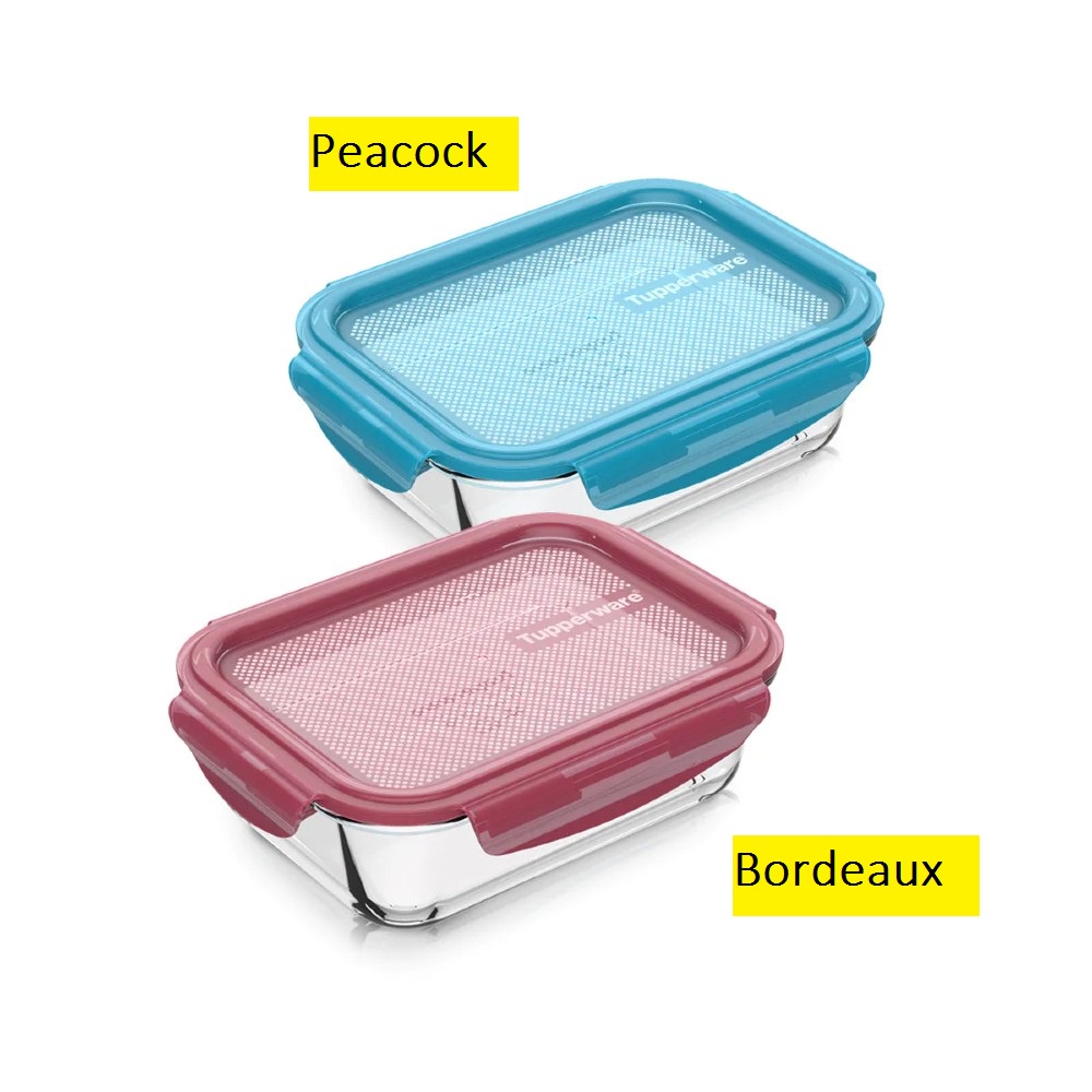Tupperware Premia Glass Rectangular (1) 1L | Shopee Malaysia