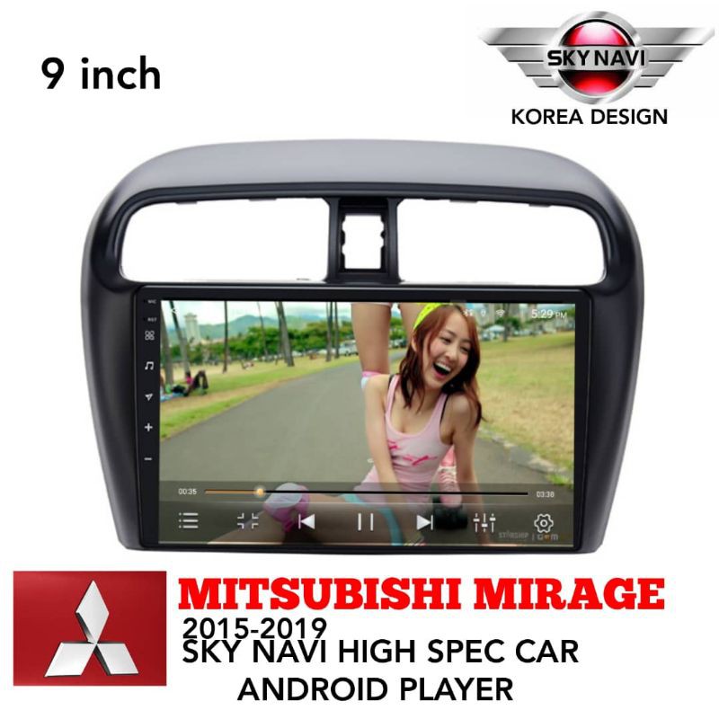 MITSUBISHI MIRAGE SKY NAVI HIGH SPEC CAR ANDROID PLAYER | Shopee Malaysia