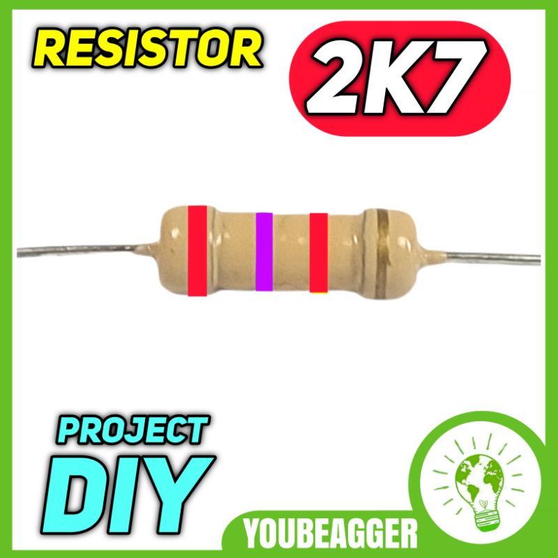 Resistor 2k7 ohm 1/2 watt | Shopee Malaysia