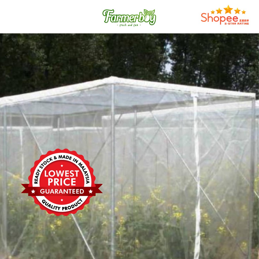 1m x 3.7m ( 12 ft ) Jaring Putih Berkualiti / Insect Net / Green House ...