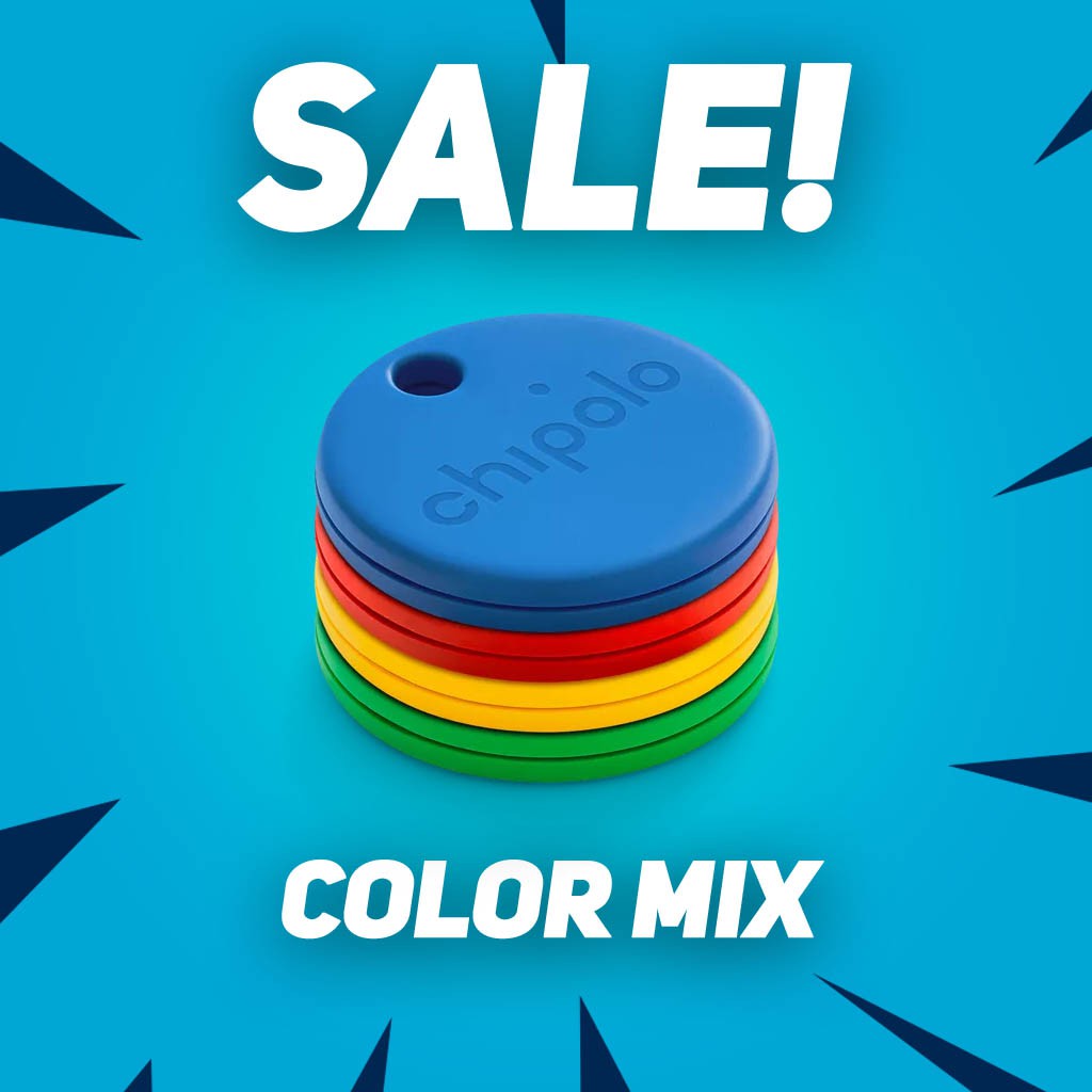 [4-PACK] Chipolo ONE Bluetooth Key and Phone Finder, 92dB Alarm Sound ...