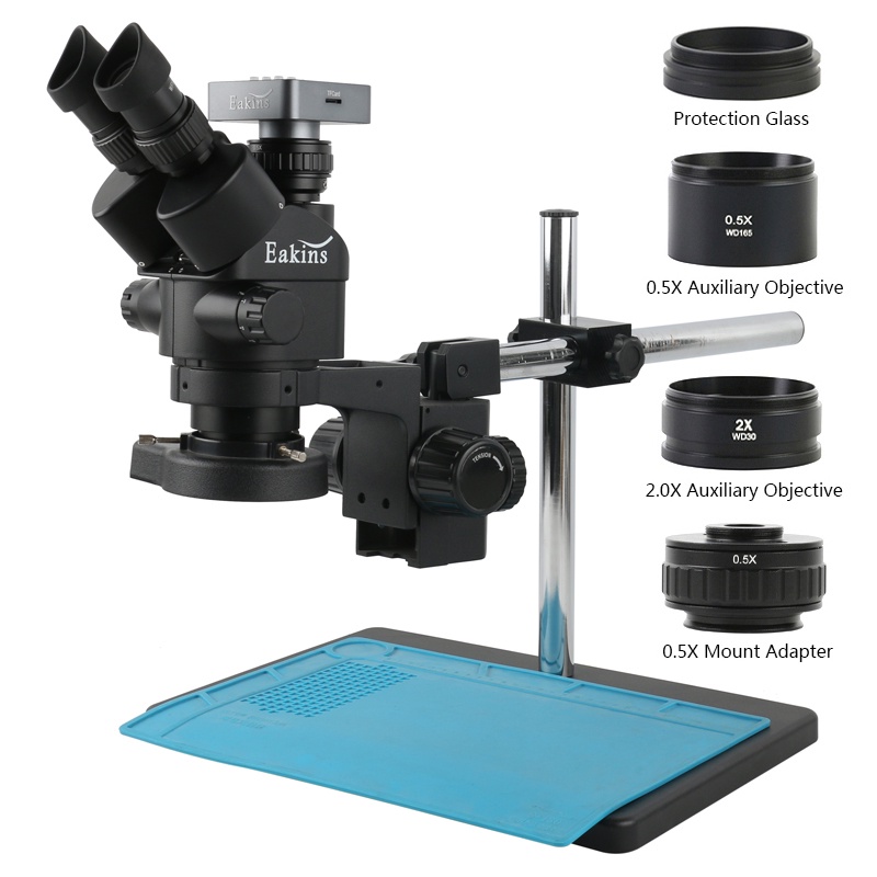 48MP 1080P HDMI USB Camera 3.5X-90X Confocal Stereo Microscope ...