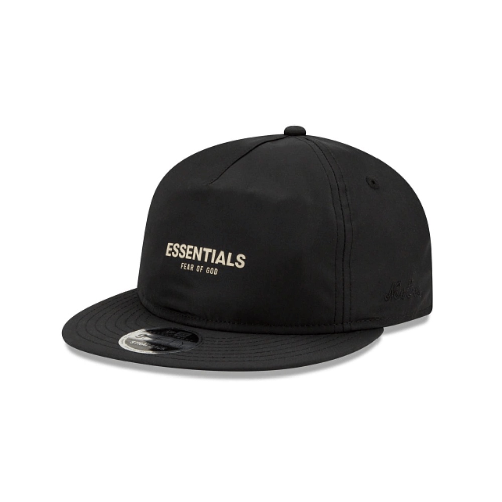 New Era 9FIFTY Retro Crown Fear of God Essentials Black Snapback Cap ...