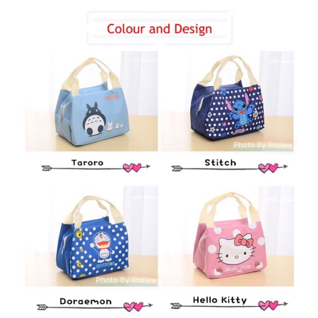 💥HIGH QUALITY💥BAG BABY BEG BABY Cartoon Kitty Taroro Lunch Bag Tote Bag ...