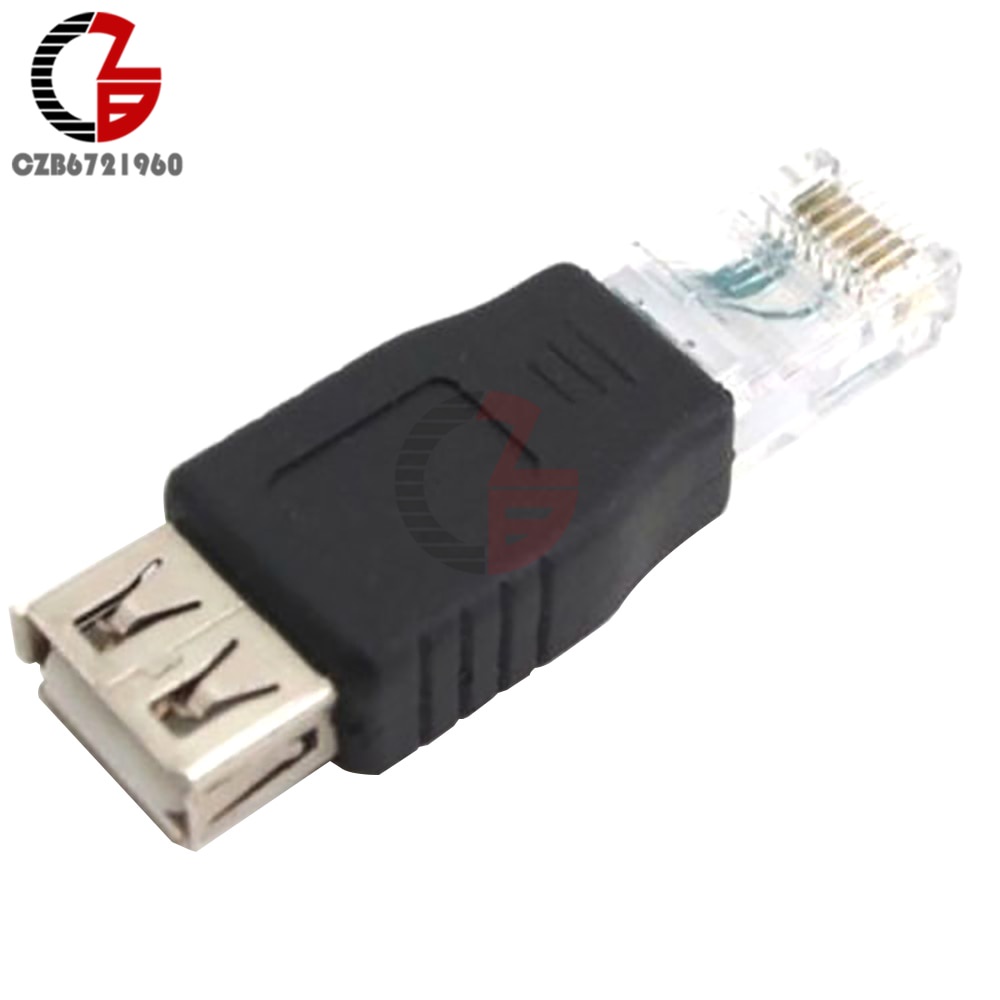 Preorder 2Pcs USB A Female To 10/100Mbps Ethernet LAN RJ45 Male Network ...