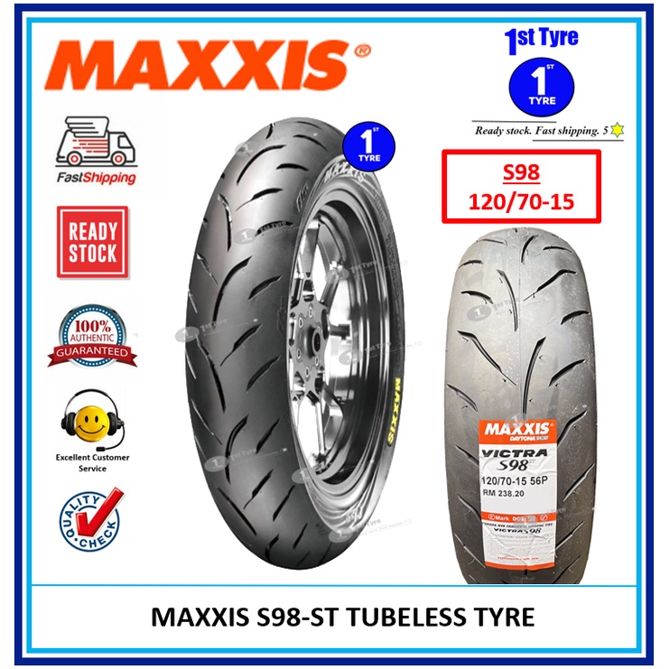 MAXXIS MOTORCYCLE TYRE S98ST/MA F1 ST 120/70-15 TUBELESS (YEAR 2025 ...