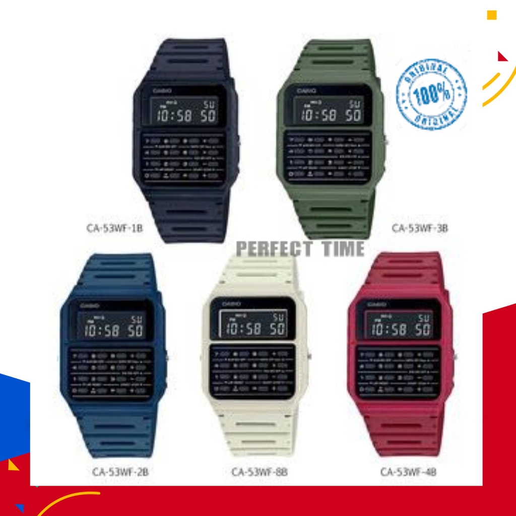 CA-53WF ORIGINAL MEN'S WOMEN'S DATABANK CALCULATOR CASUAL | Shopee Malaysia