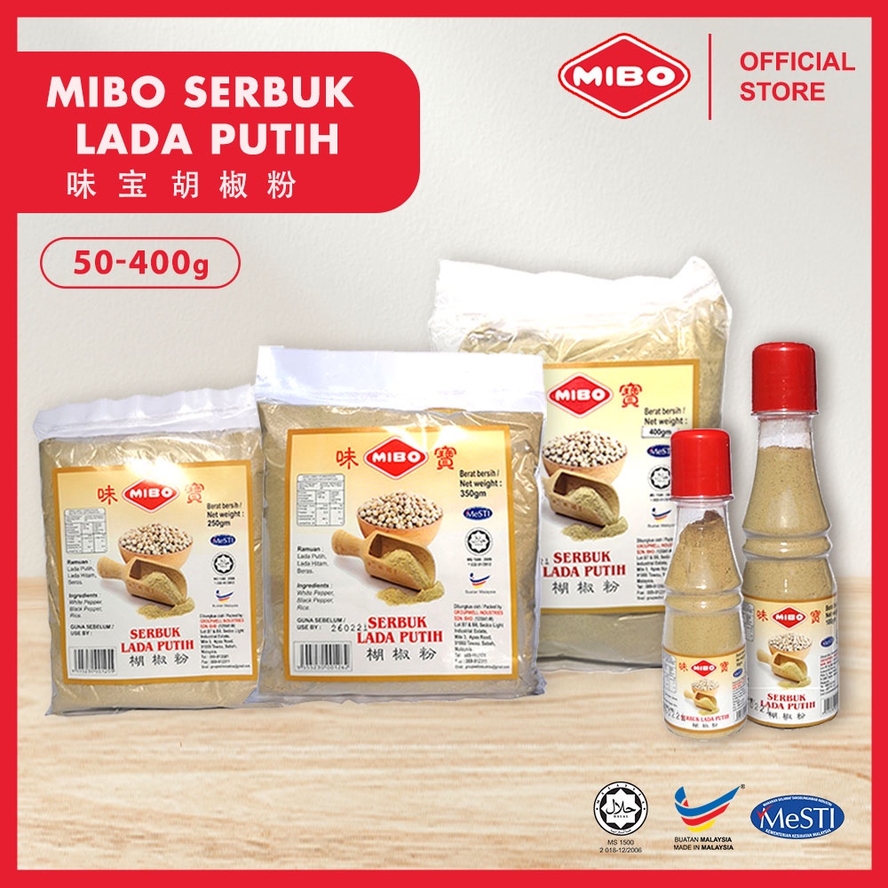 [Ready Stock] MIBO Pepper Powder/ MIBO Serbuk Lada Putih 50gm,100gm ...