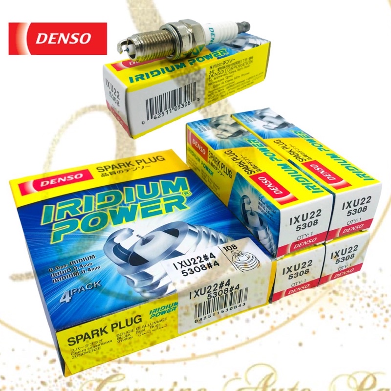 (100% ORIGINAL) IXU22 #5308 DENSO IRIDIUM SPARK PLUG 4PCS Myvi 2006 ...