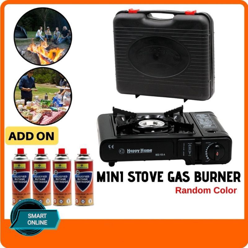 OUTDOOR MINI STOVE PORTABLE BUTANE GAS BURNER WITH CARRYING CASE FOR ...