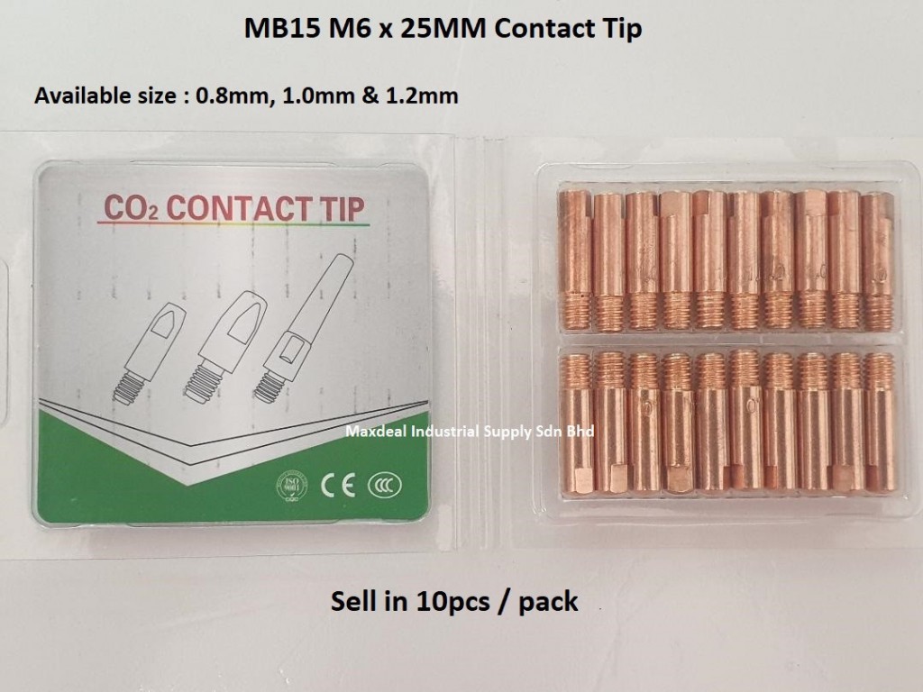 Quality Welding Contact Tip Conductive Nozzle For MIG Welding Torch MB15 15AK ( 0.8mm, 1.0mm & 1 ...