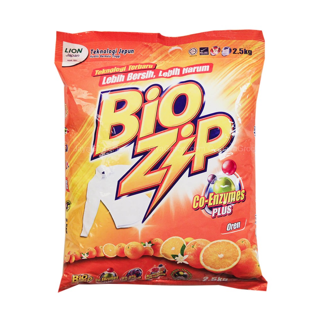Biozip Detergent Powder 2.3kg (oren) | Shopee Malaysia