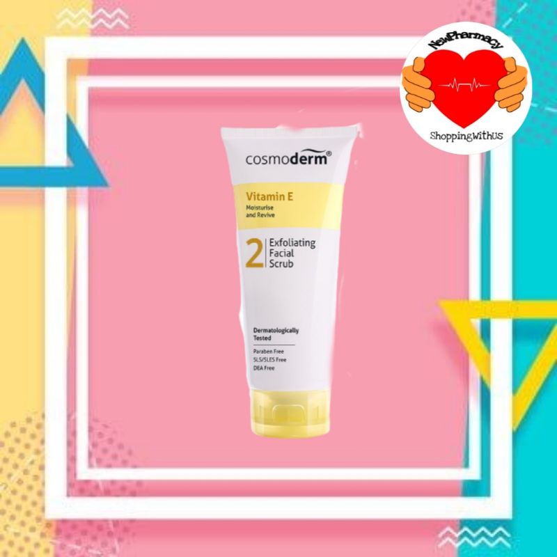 Cosmoderm Vitamin E Exfoliating Facial Scrub (2) 150g (Exp-12/2027 ...