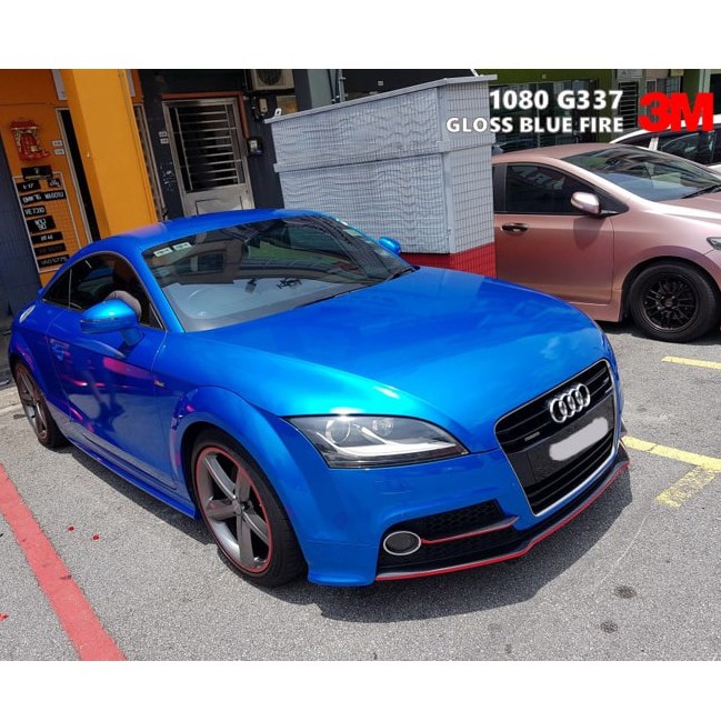 3M 1080 GLOSS Blue Fire G337 Car Wrap Vinyl Film Bike Laptop Phone ...