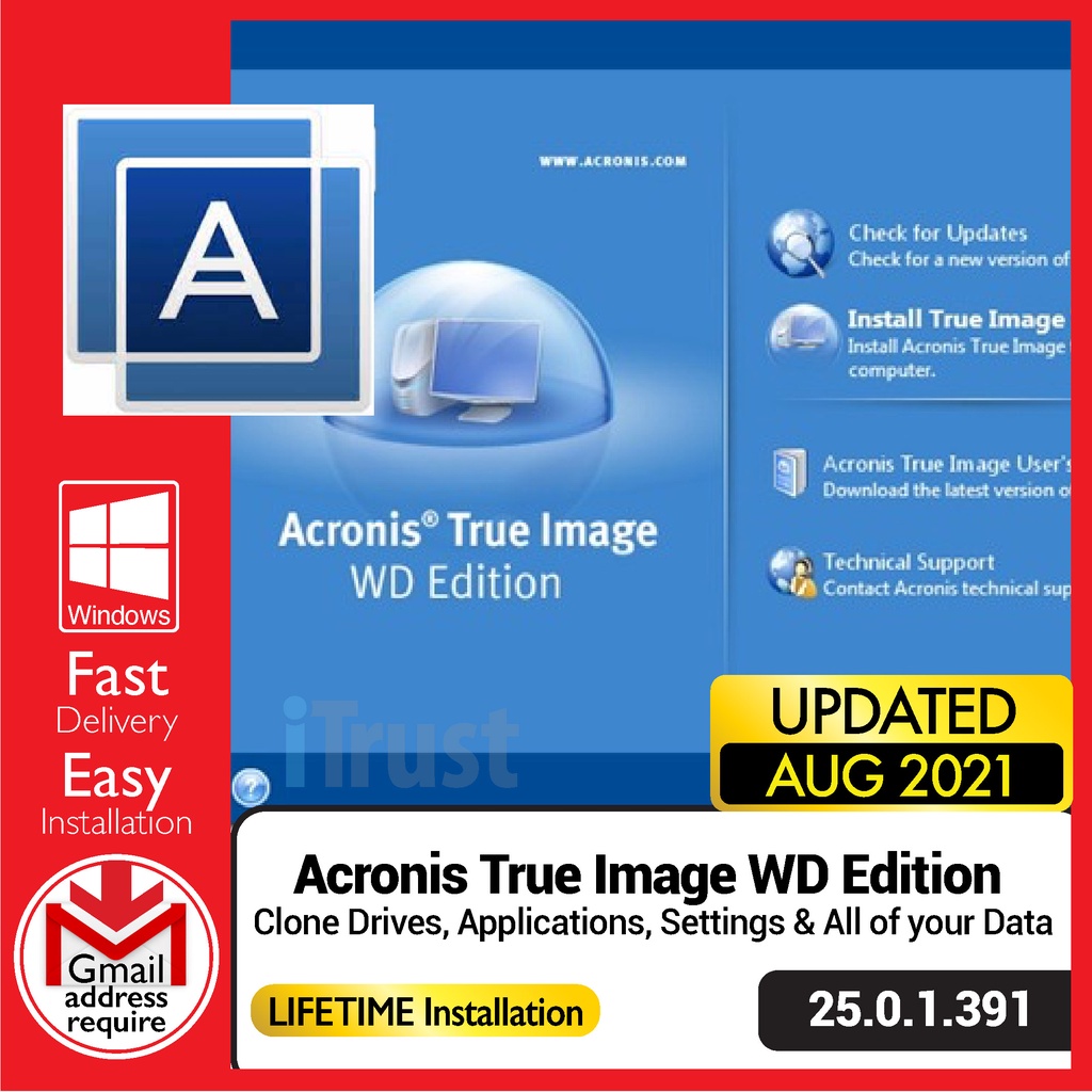 Acronis True Image WD Edition 25.0.1 - Clone Drives, Applications, Settings & Data [WINDOWS x64 ...