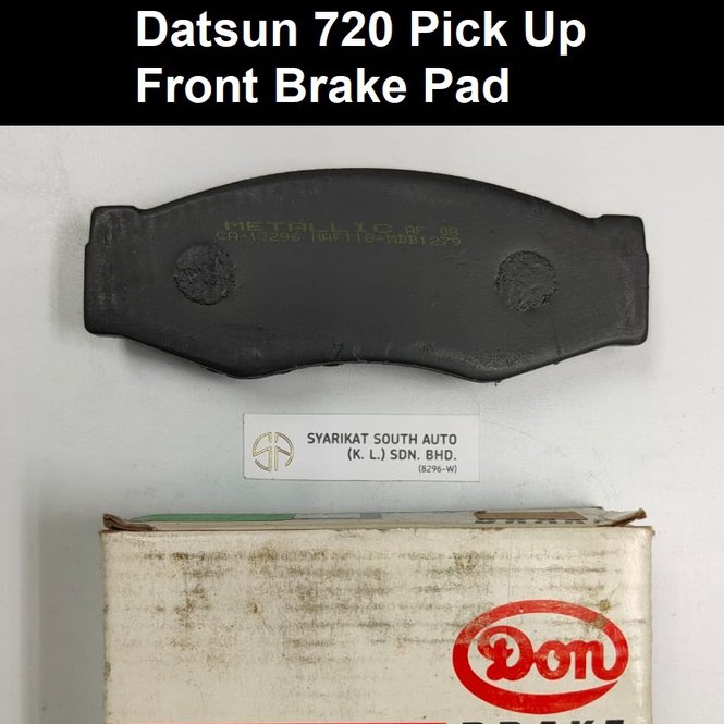 Datsun 720 Brake Pad Front NAF118 Don Brake Metallic Original Datsun ...