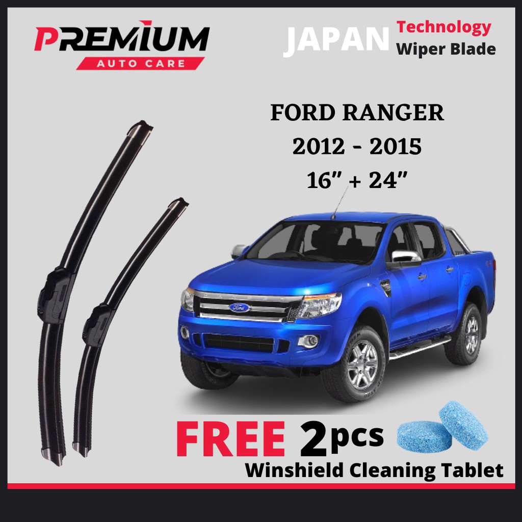 🔥 FORD RANGER T6 [2012-2015] PREMIUM RUBBER WIPER BLADE JAPAN ...