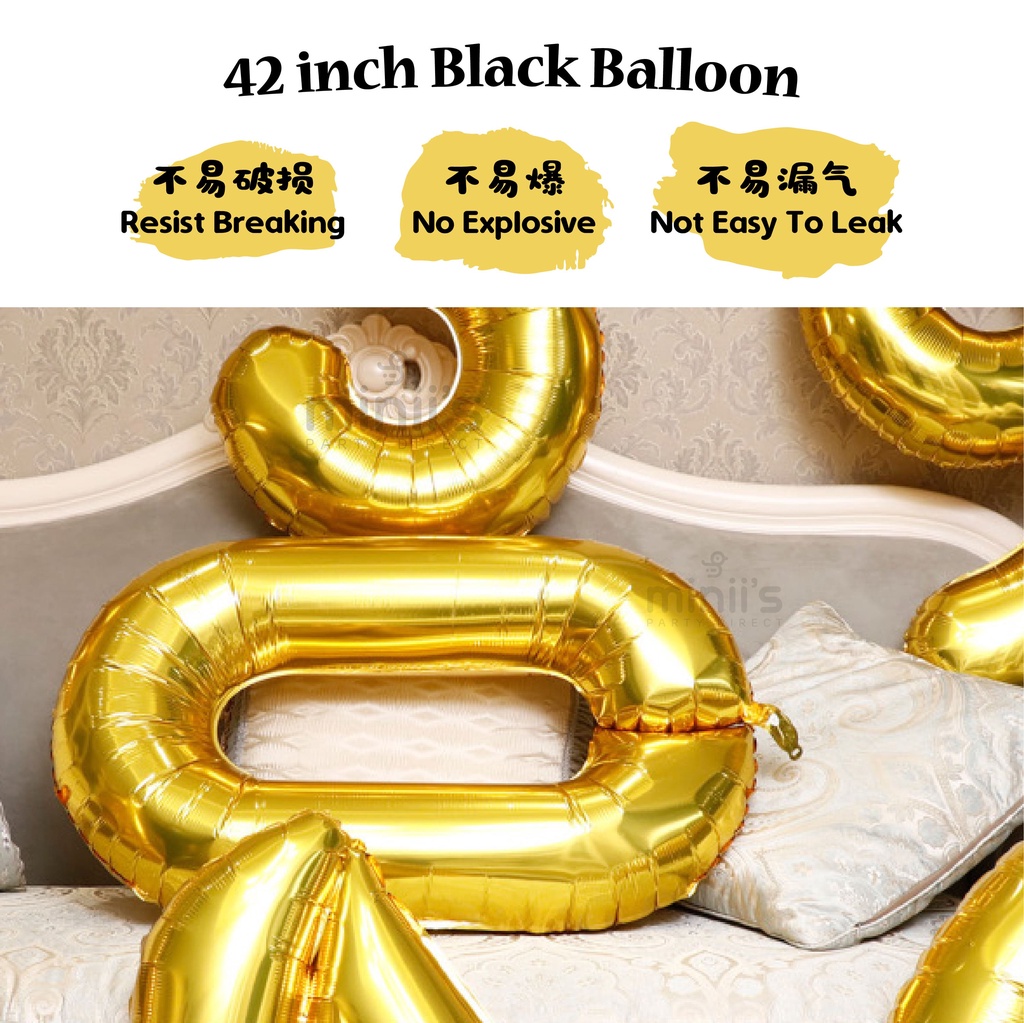 MINIIS PARTY Number Balloon 42 Inch Balloon Number Foil Balloon Belon ...