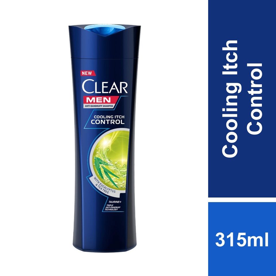 Clear Men Cooling Itch Control Anti-Dandruff Shampoo 315ml | Shopee ...