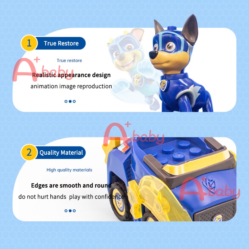 [A+baby] Paw Patrol Toys Original Cartoon Pull Back Car/Surprise Egg ...