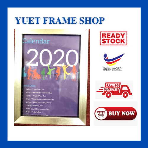 Photo Frame Wall 4R 5R 6R 8R A4 Size Fiber Frame Photo Bingkai Gambar ...