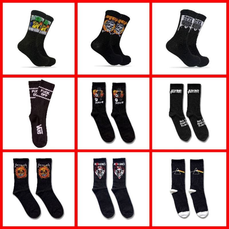 Band socks brand oldschool old school premium character misfits ...