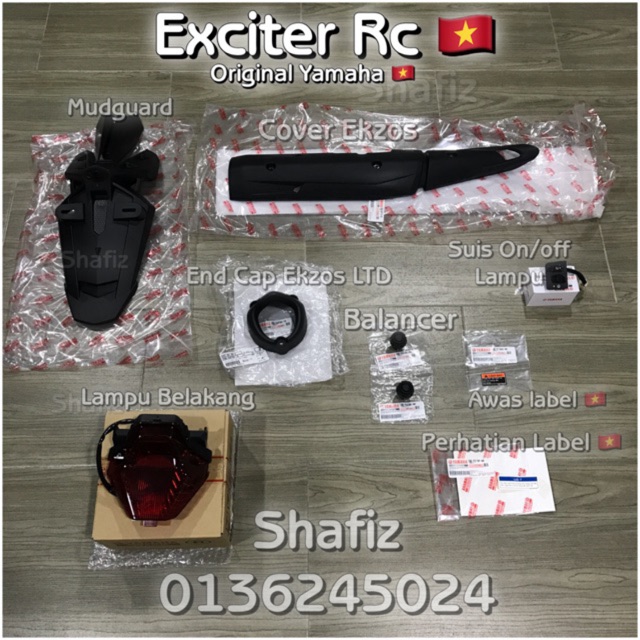 Parts Original Exciter Cap Ekzos , Cover Ekzos , Mudguard exciter ...