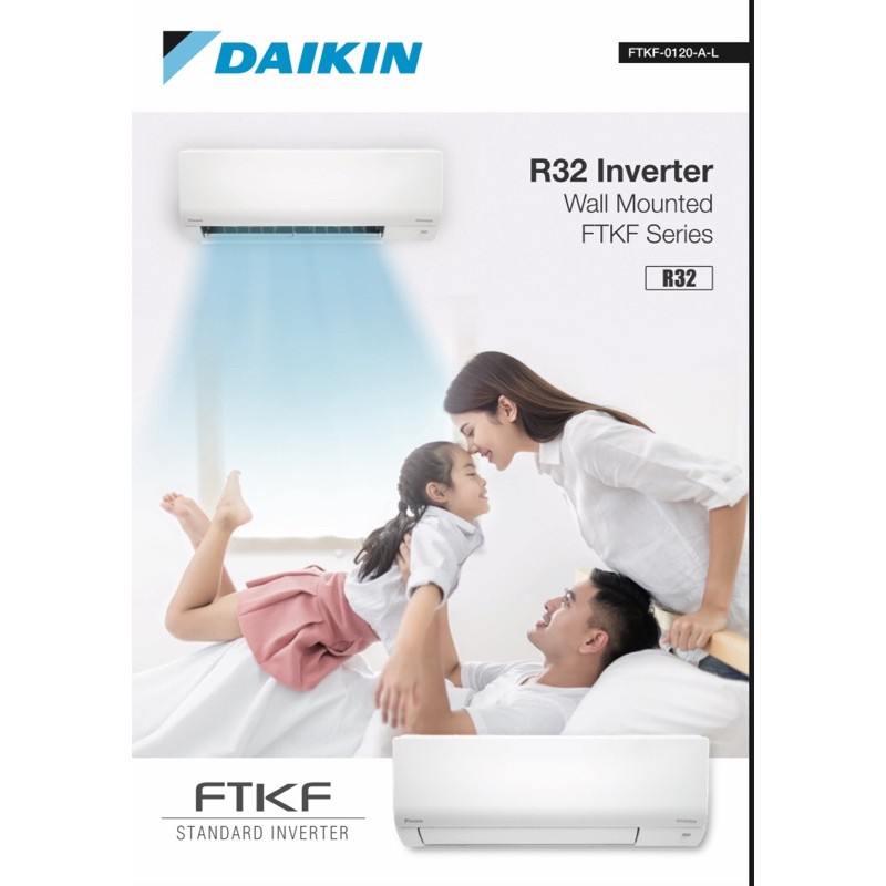 Daikin R32 Inverter Wall Mounted Ftku Series 1 0hp 2 5hp Shopee