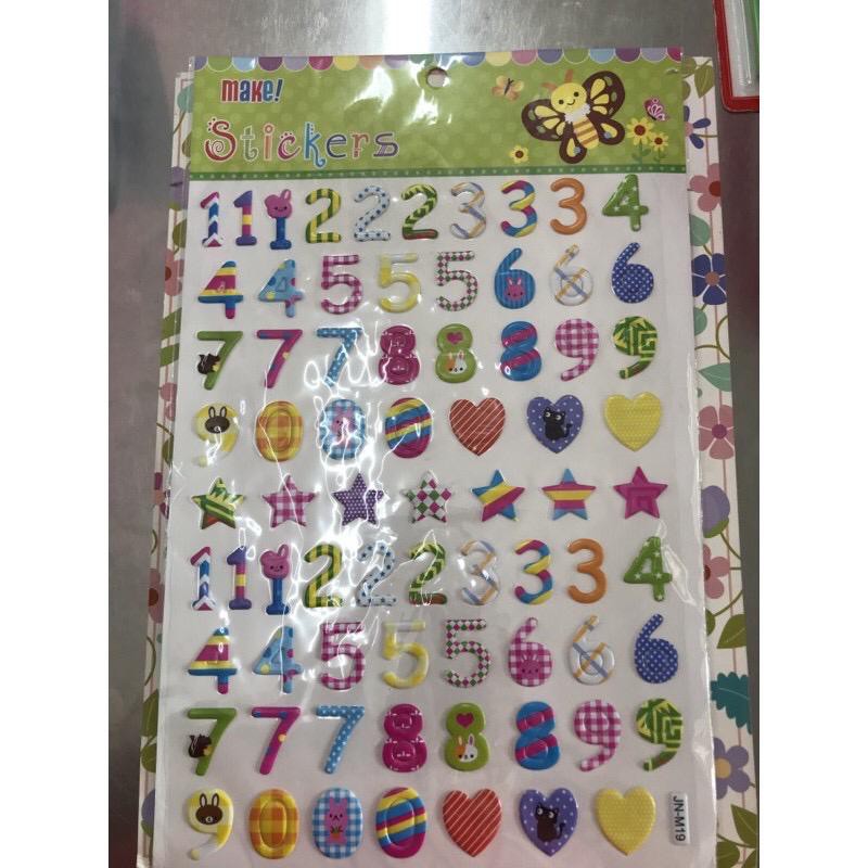 Sticker colourful numbering | Shopee Malaysia