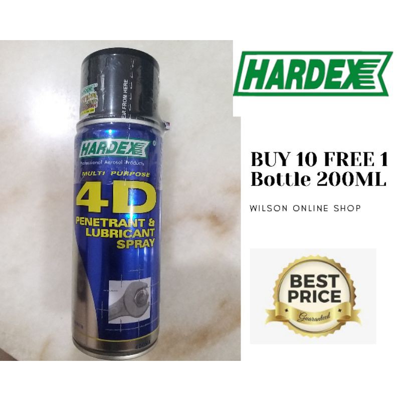 Hardex 4D Penetrant &Lubricant Spray 400ML | Shopee Malaysia